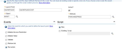 creating an automation script for attribute launch point in maximo 7 6