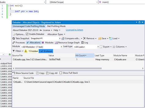 how to detect memory leak in c c deleaker blog