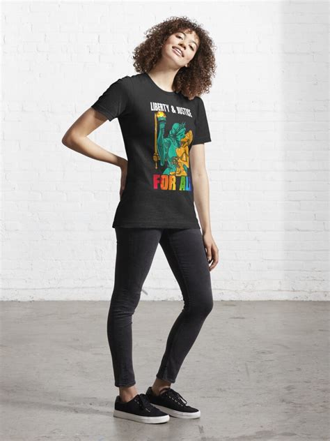 Lady Liberty And Justice Kiss For All Ts T Shirt For Sale By