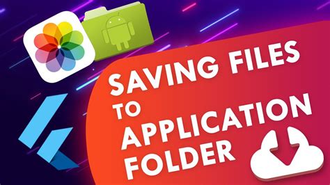 flutter saving files to application folder and gallery flutter