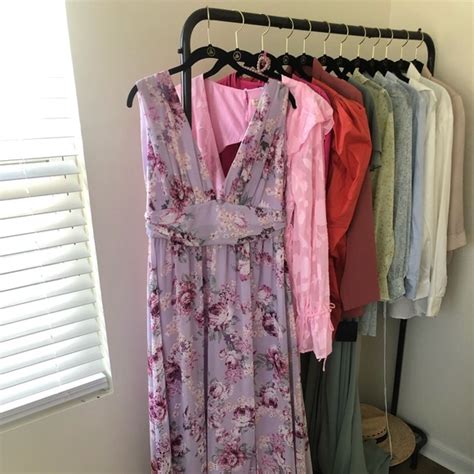 Lulus Dresses Garden Meandering Lavender Floral Print Maxi Dress