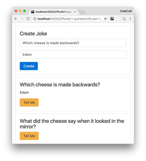 user interaction and outputs angular