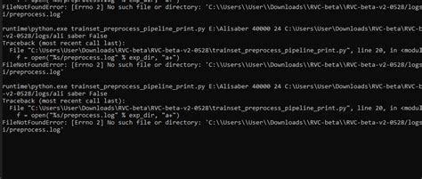 filenotfounderror [errno 2] no such file or directory beginners