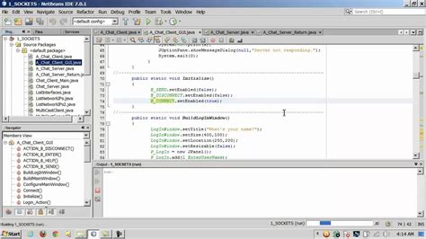 java sockets coding a client server chat room 2 of 3