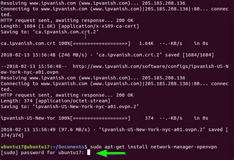 how to set up openvpn in ubuntu 17 ipvanish