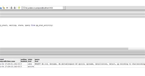 utilizando a pg stat activity para analisar estatísticas do postgresql