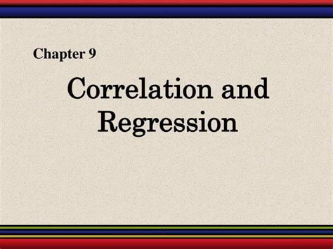 Ppt Correlation And Regression Powerpoint Presentation Free Download