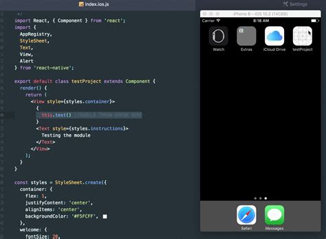 a react native module that lets you to register a global