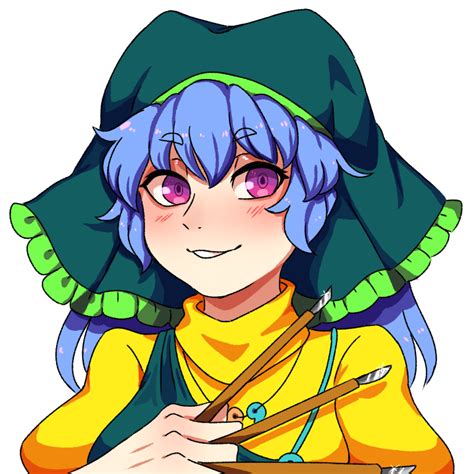 Safebooru 1girl Apron Bangs Blue Hair Brush Dress Eyebrows Visible