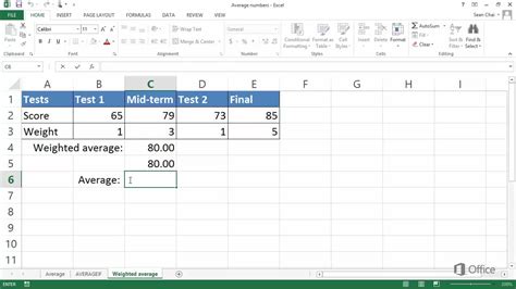 formula mediana excel ingles