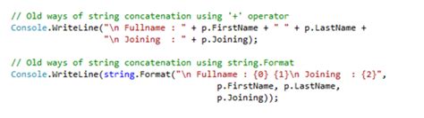 what s new in c 6 0 string interpolation codeproject
