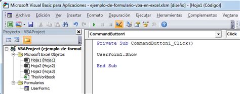 ejemplo de formulario vba en excel excel total