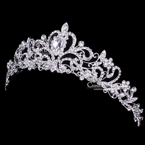 Womens Rhinestone Crown Hairband Vintage Crystal Bridal Tiara Wedding