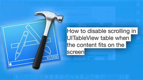 how to disable scrolling in uitableview table when the content fits on