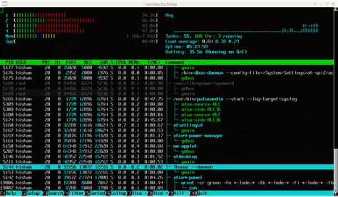 htop linux用の対話型プロセスビューア kgsau