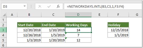 how to use networkdaystl function in excel