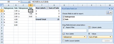 excel check if cell value exists in column and return a sum for a