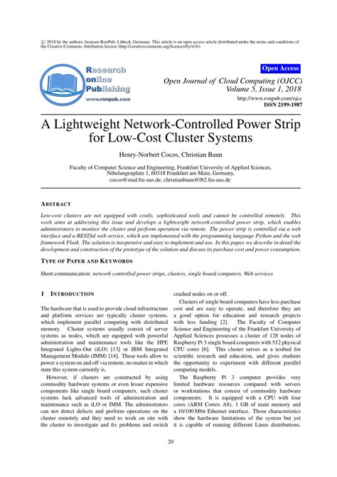 pdf a lightweight network controlled power strip for low