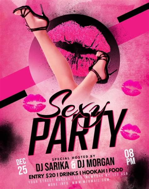Sexy Party Flyer Template Postermywall