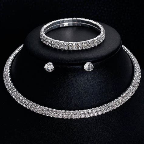Hot Selling Rhinestone Wedding Jewelry Sets Bridelily