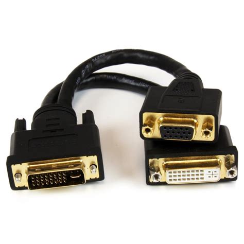 Dvi I To Dvi D And Vga Splitter 8in Wyse