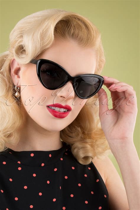 50s Boss Babe Sunglasses In Black