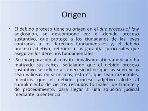 Debido Proceso