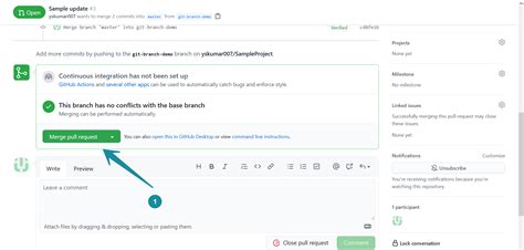 resolve merge conflicts on github