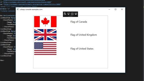 add image to wpf listbox programming pseudocode example