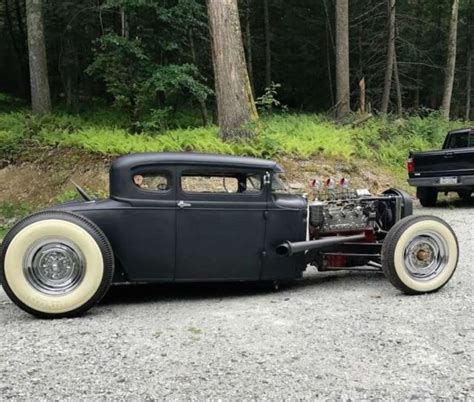 1931 Ford Model A Coupe Steel Body 8 Chop Custom Frame Flathead Motor