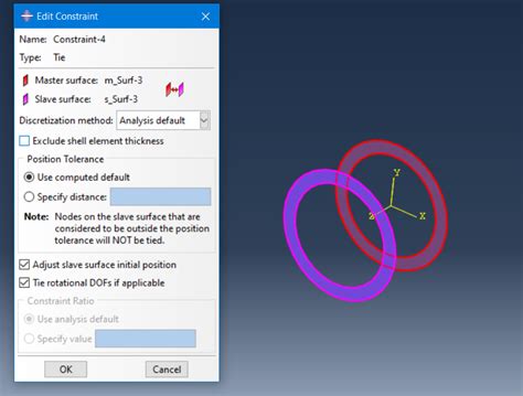how to tie together two shell components in abaqus researchgate