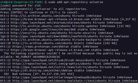 how to enable universe repository in ubuntu 21 10 linuxfordevices