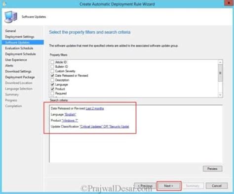 create automatic deployment rule in sccm
