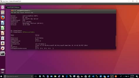 using linux sql server smo in powershell core max