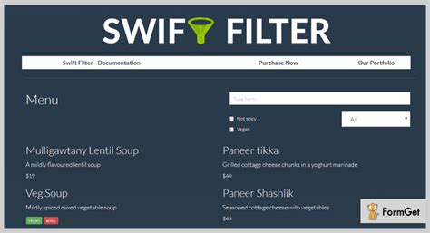 4 best jquery search filter plugins free and paid formget