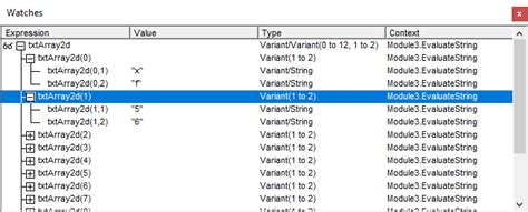 excel how to split a string into a 2 dimensional array