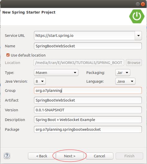 créer une application chat simple avec spring boot et