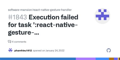 execution failed for task react native gesture handler