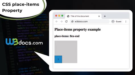 css place items property syntax values examples