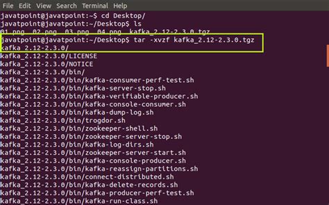 installing kafka on linux javatpoint