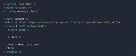 django html template