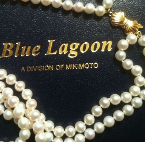 Mikimoto Double Strand Pearls With 14k Clasp Pearls Mikimoto Pearl