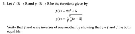 Solved 3 Let F R→r And G R→r Be The Functions Given By