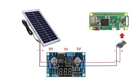 how to power a raspberry pi zero with a 9v solar panel raspberry pi