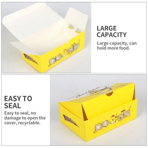 Customized Fast Food Paper Boxes Take Out Korean Fried Chicken