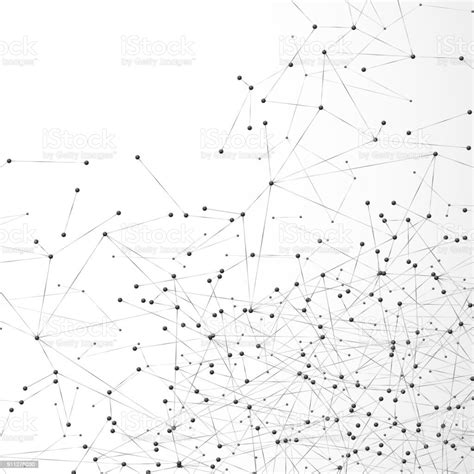 abstract atom or molecular grid complex digital mesh array of nodes