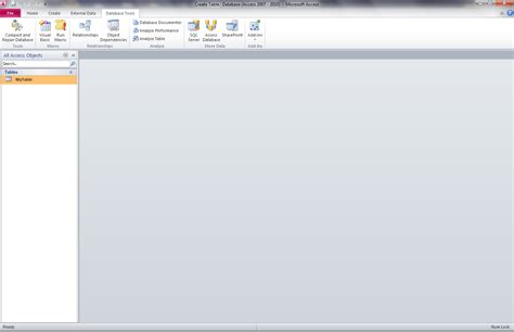 vba access create table vba and vb tutorials