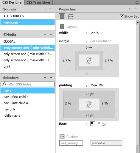 how to use css in dreamweaver adobe dreamweaver cc tutorials