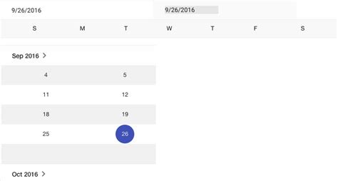 angular material design date picker