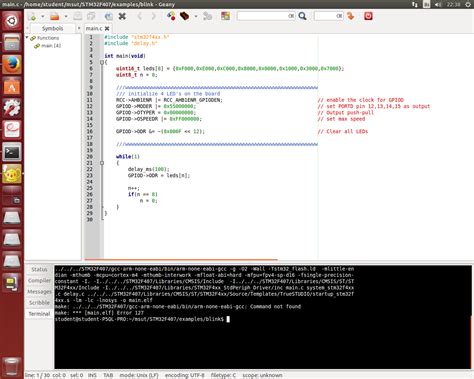gcc make error 127 when running trying to compile code stack overflow